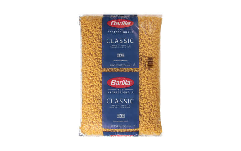Elbow Pasta 160 oz (4,5kg) | Barilla for Professionals USA