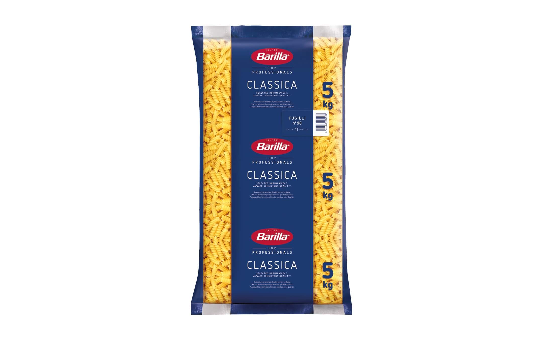 Barilla Fusilli Foodservice Horeca kg 5 | Barilla for Professionals